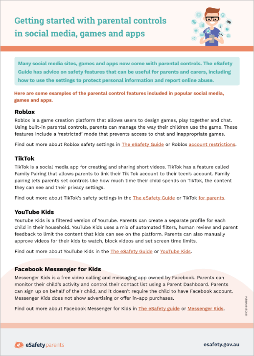 Parent resources | eSafety Commissioner